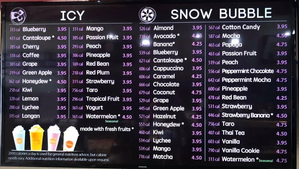 Menu at Tapioca Express pub & bar, Redmond