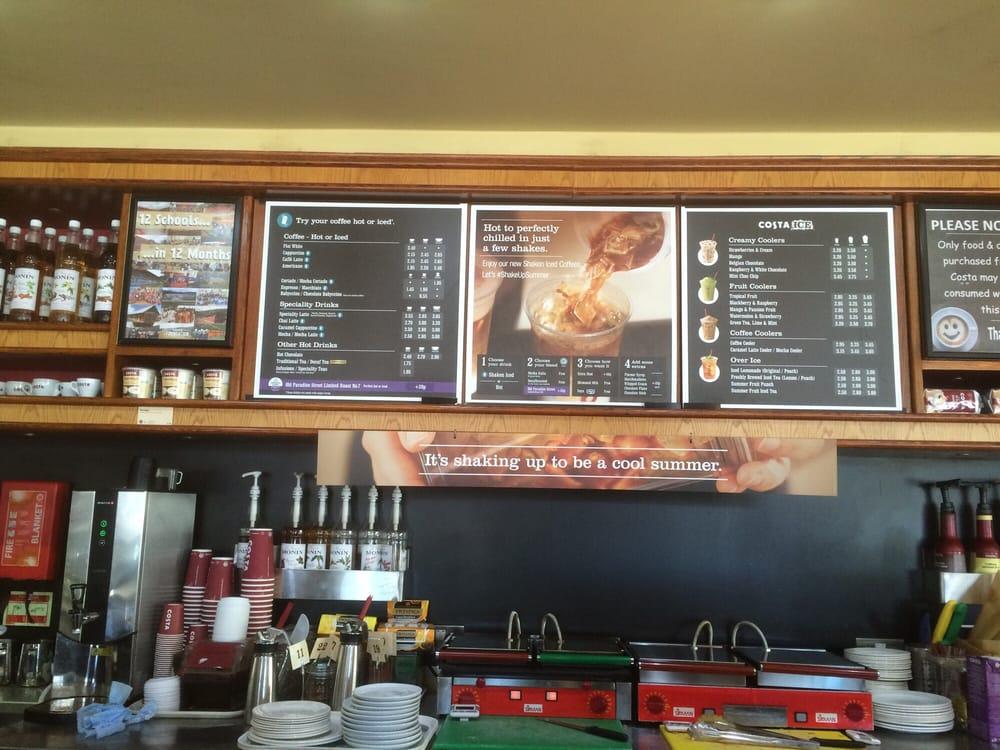 Menu at Costa Coffee cafe, Fleetwood, 7A