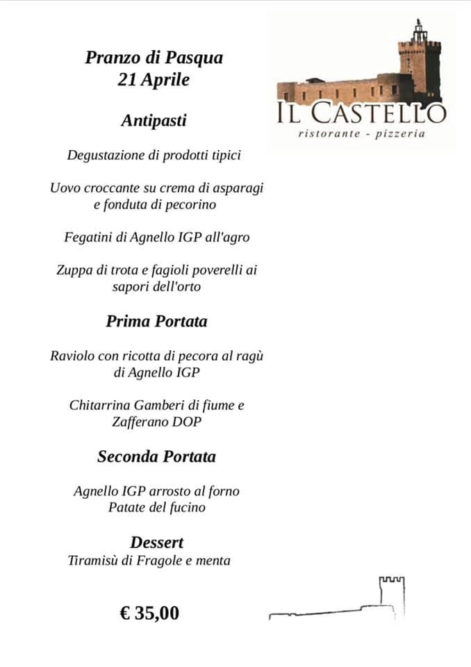 Menu da Ristorante Il Castello, Capestrano
