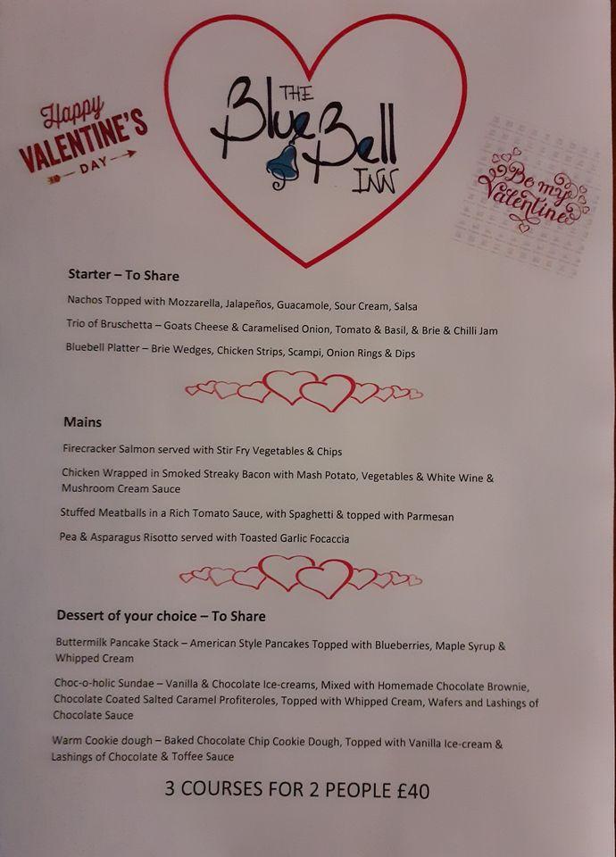 Menu at The Blue Bell pub & bar, Carlisle