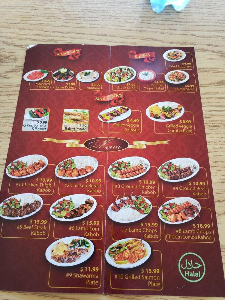 Menu at Yummy Kabob BBQ, Rancho Cordova