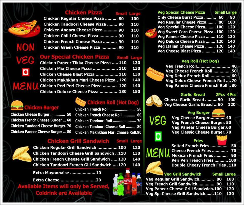 Menu at The Food Point, Surat, 6R3H+H6Q