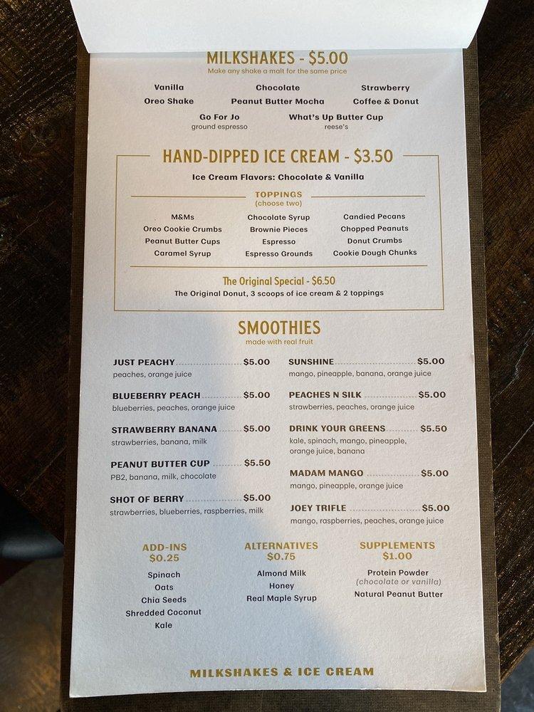 Menu at Amish Country Donuts & Cafe, Sugarcreek