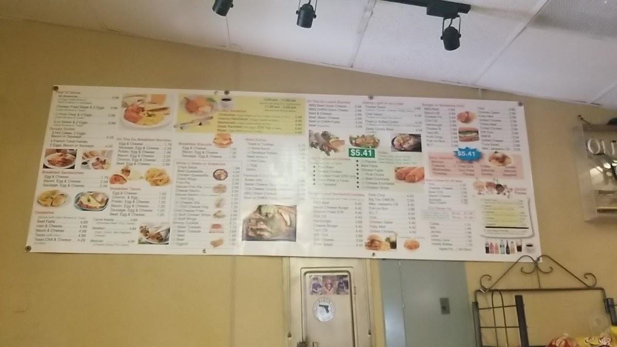 Menu at Daybreak Cafe & Grill, Fort Worth