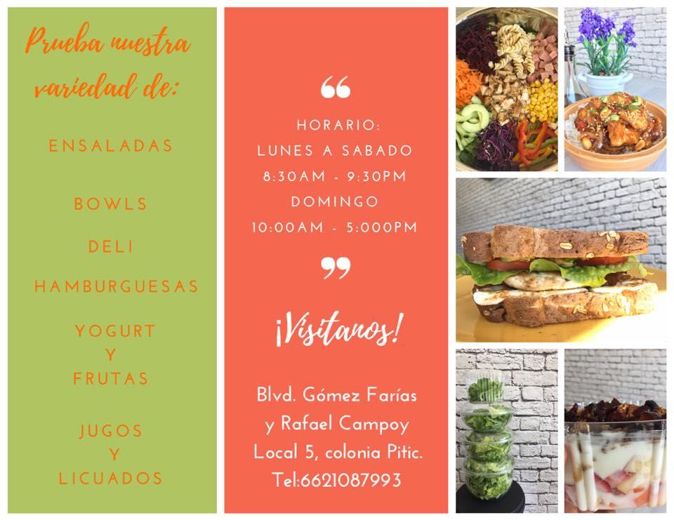 Menu at Spring Salad bar & Deli, Hermosillo