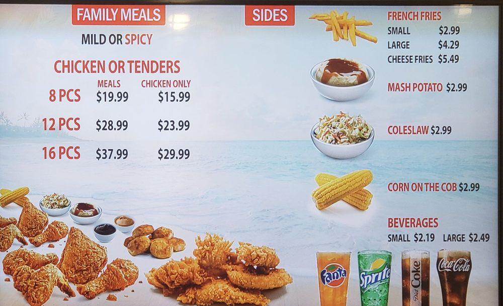 Menu at Texas Chicken And Burger fast food, New York City