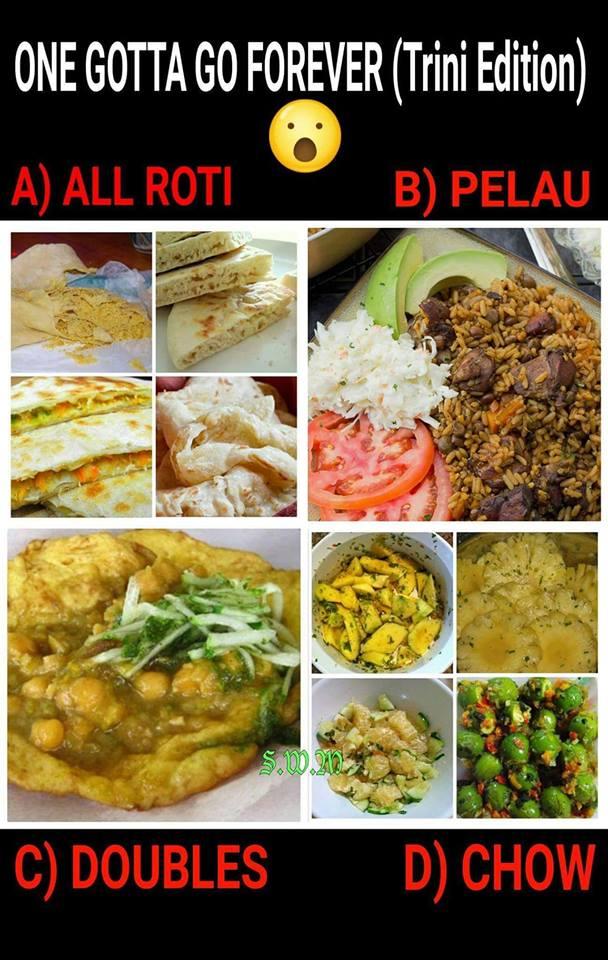 Menu at Trinciti Roti Shop & Restaurant, New York City