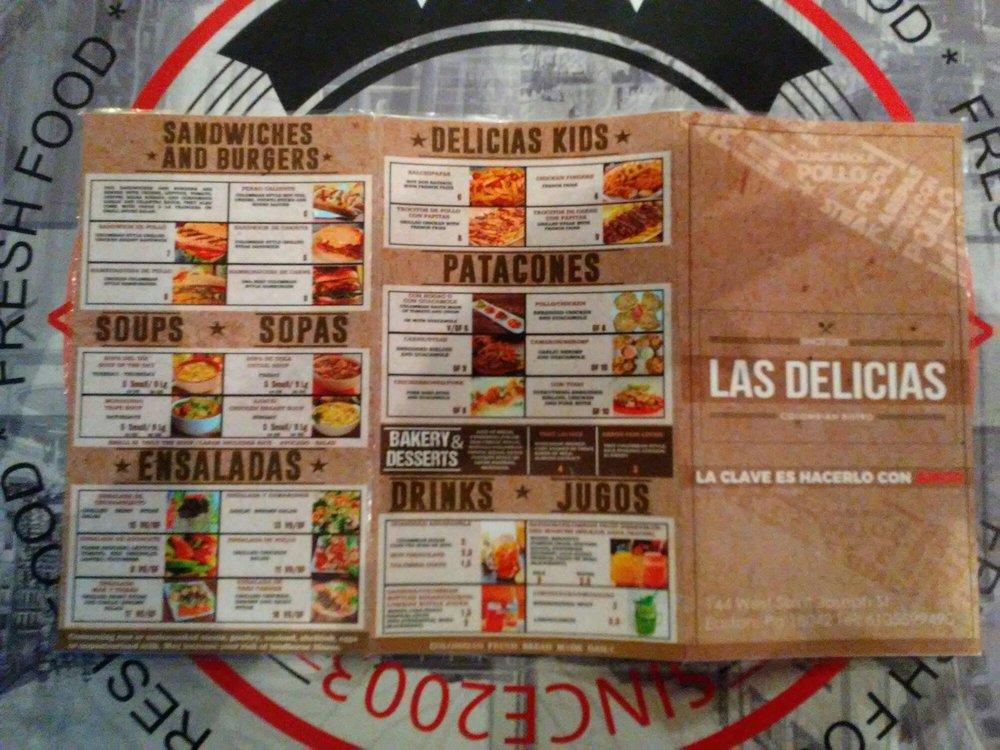 Menu at D Colombia Easton - Las Delicias Restaurant, Easton