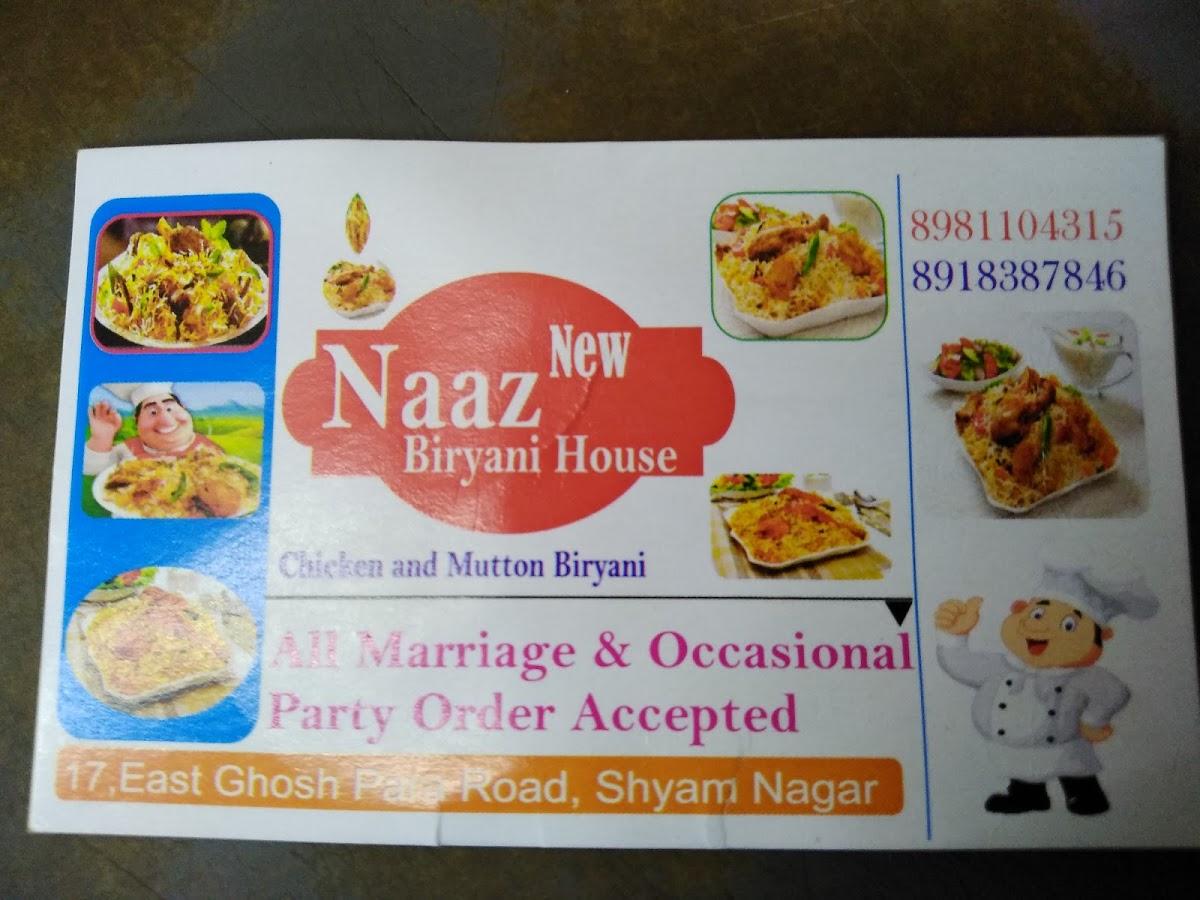 Menu at New Naaz Biryani House, Kolkata