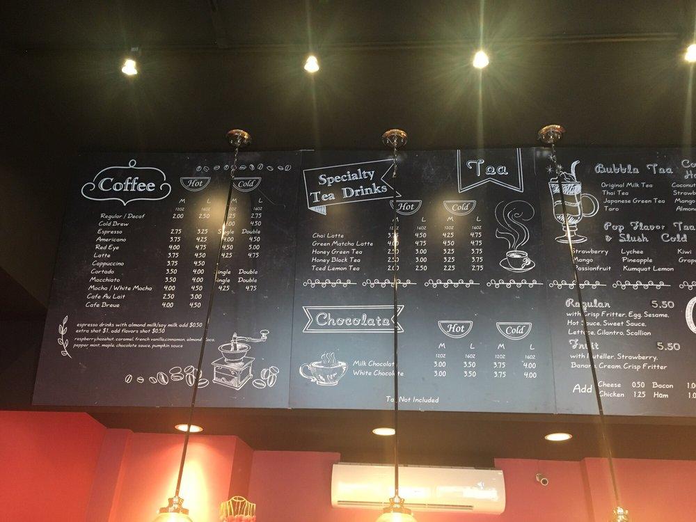 Menu at Pink Forest cafe, New York City