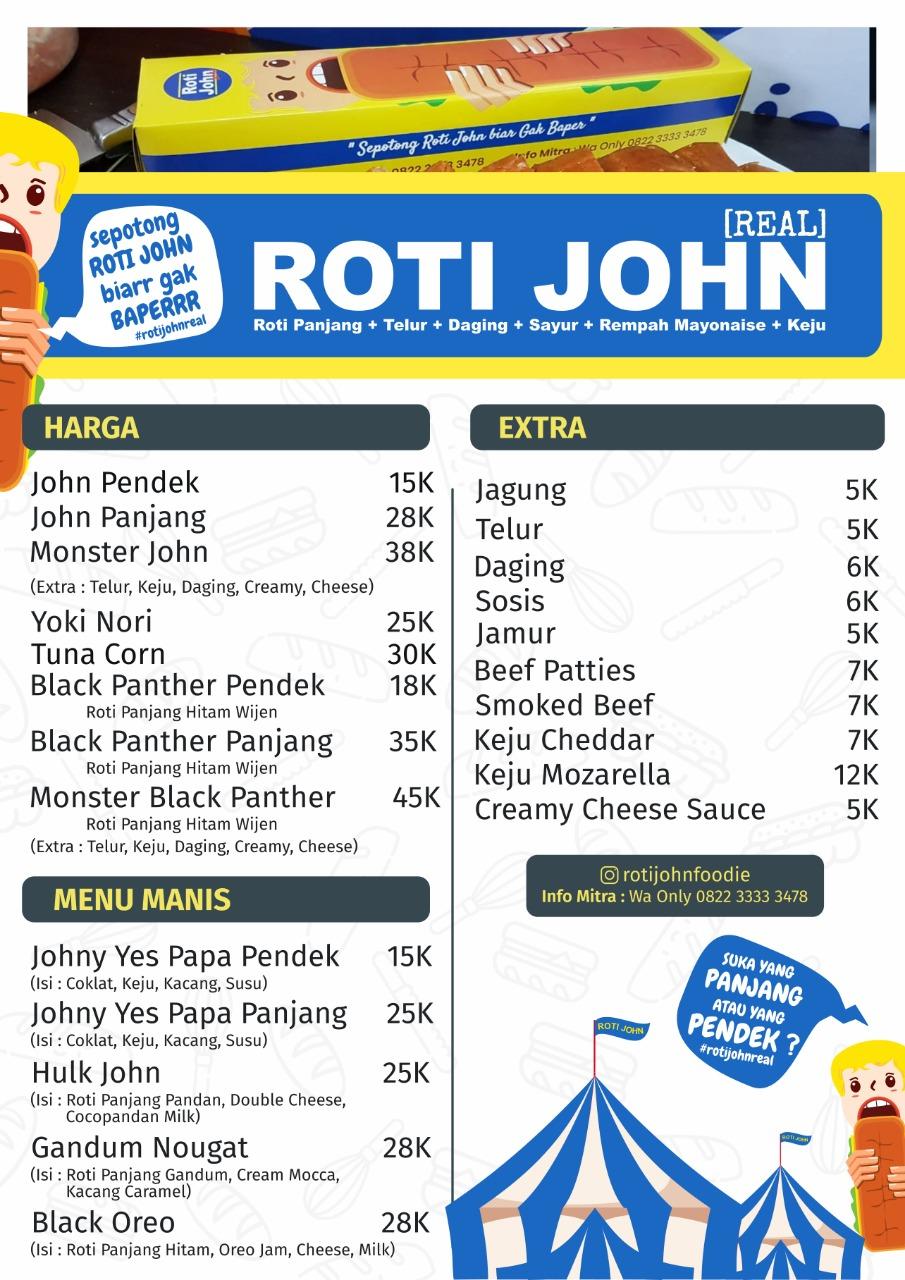 Menu at Roti John Real Gading Serpong, Kelapa Dua