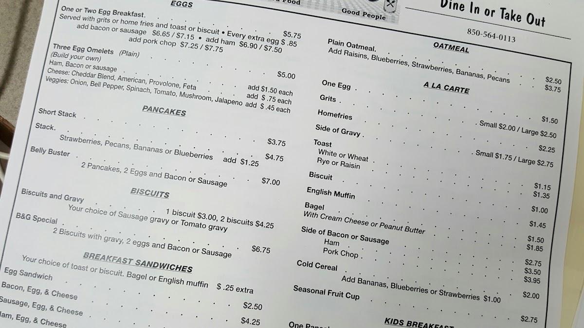 Menu at Masons restaurant, Milton