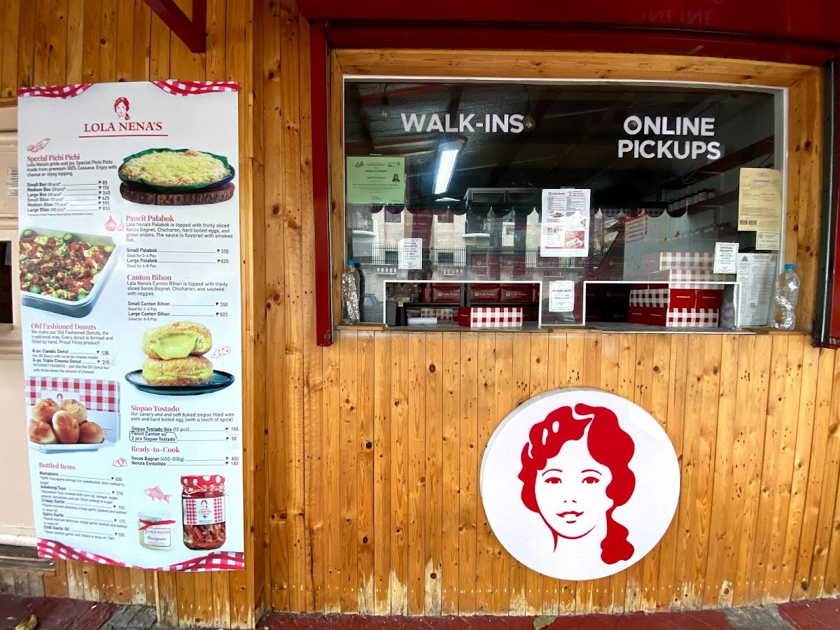 Menu at Lola Nena's Scout Bayoran restaurant, Quezon City