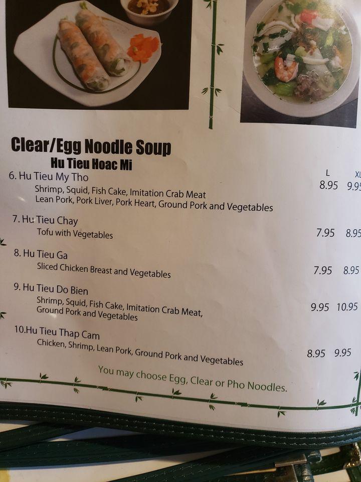Menu at Pho 777 Vietnamese Cuisine restaurant, Conover