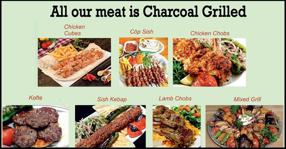 Menu at The Turkish Table restaurant, Pretoria
