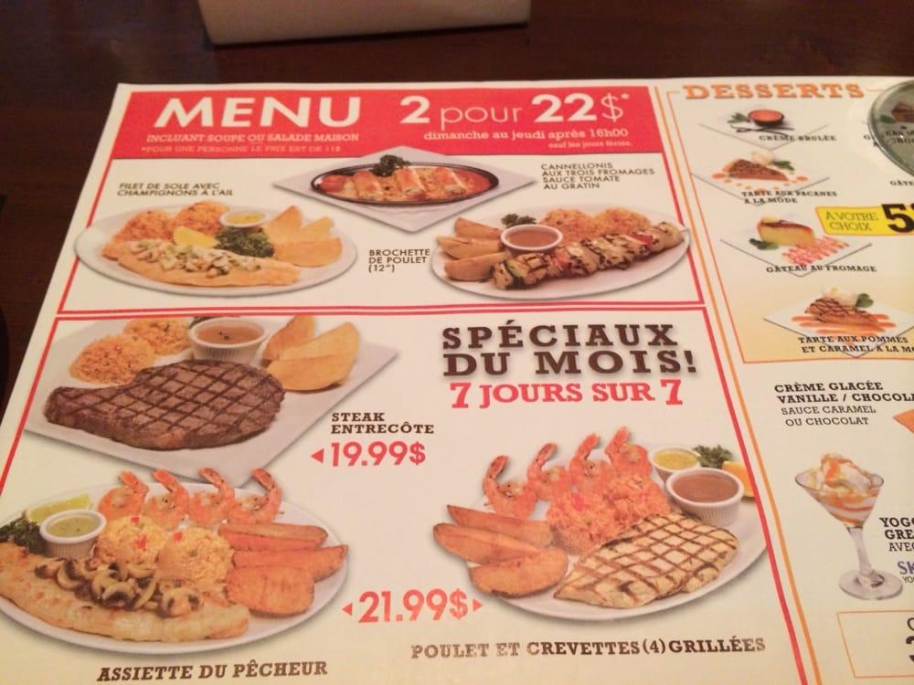 Menu au Casa Grecque BBQ, Terrebonne