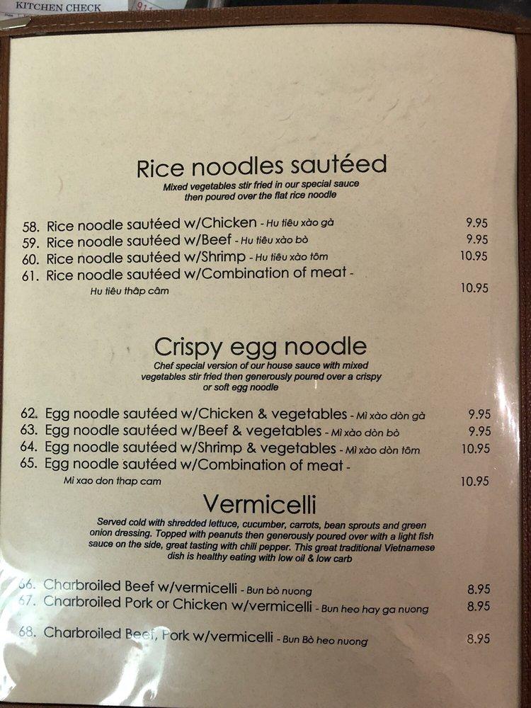 Menu at Noodle 21 Asian Grill restaurant, Redlands