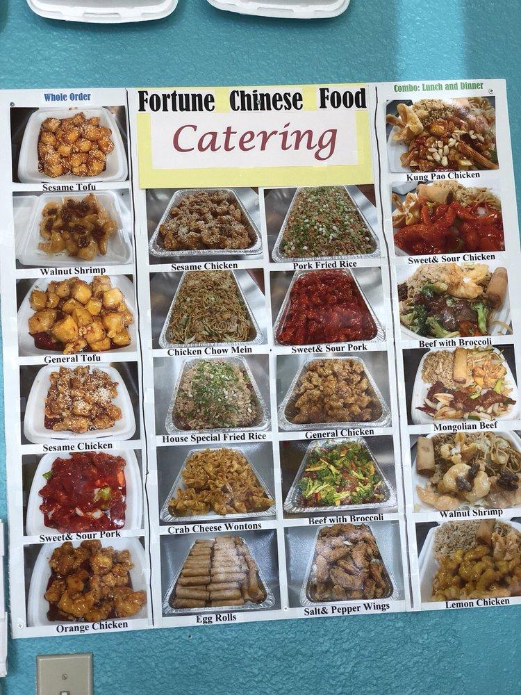 Menu at Fortune Chinese Food Take-Out restaurant, Sacramento, 12th Ave