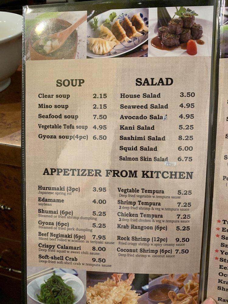 Menu at Ako Sushi & Seafood restaurant, Titusville