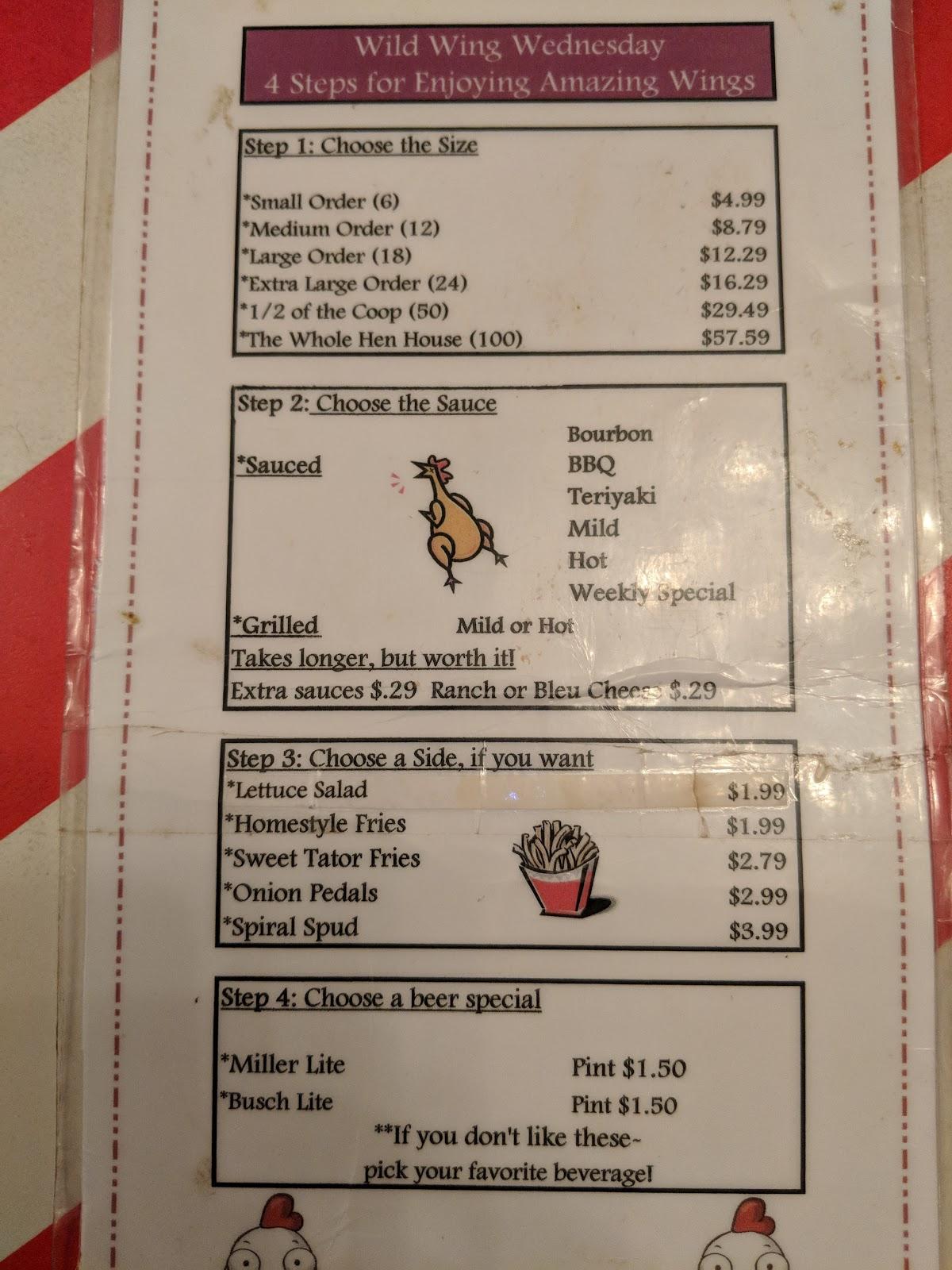 Menu at Gary's Brick-House Grille pub & bar, Grafton