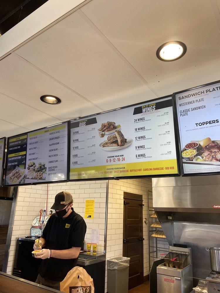 Menu at Dickey's Barbecue Pit, Butte