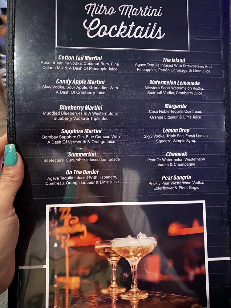 Menu at Sanctuary Café & Bar, Lubbock