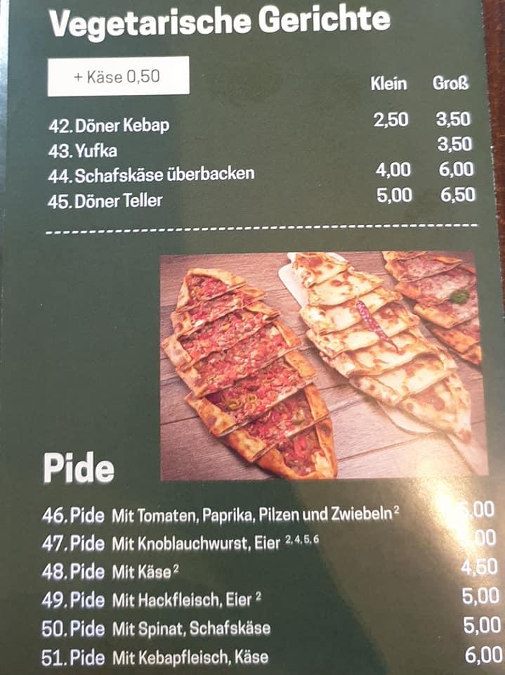 Speisekarte von Dillinger Kebab & Pizza Haus, Dillingen/Saar