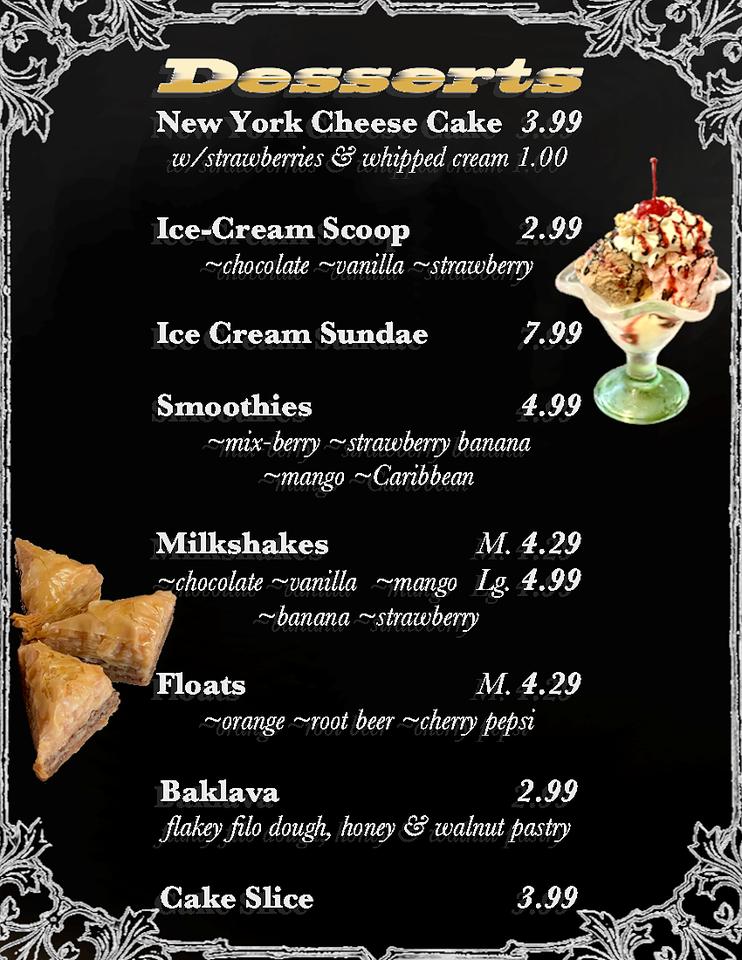 Menu at Golden Ox Family Diner restaurant, Lodi