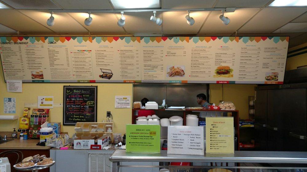 Menu at Sully Cafe, Chantilly