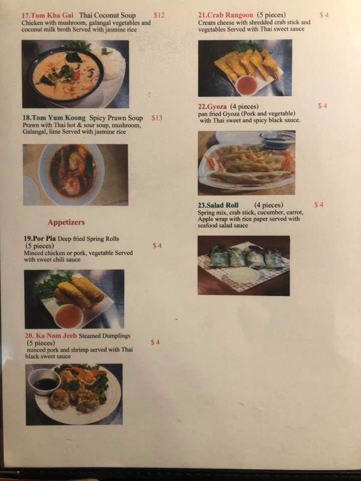 Menu at Try Thai Food Minot restaurant, Minot, S Broadway suite 4a