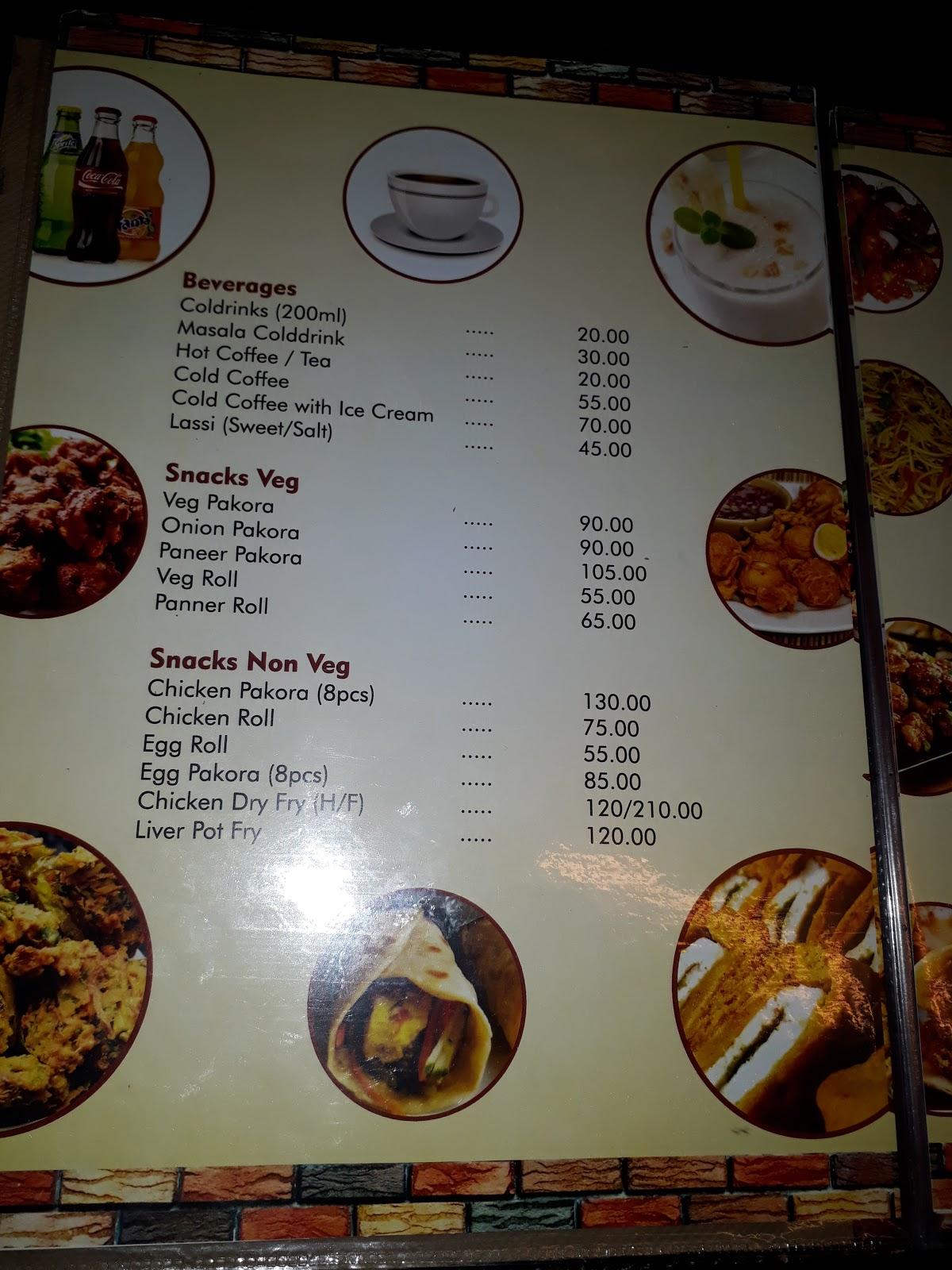 Menu at Cafe 23, Ranchi