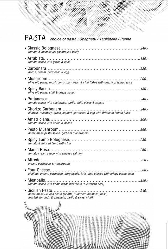 Menu at Crust cafe & restaurant, Phuket