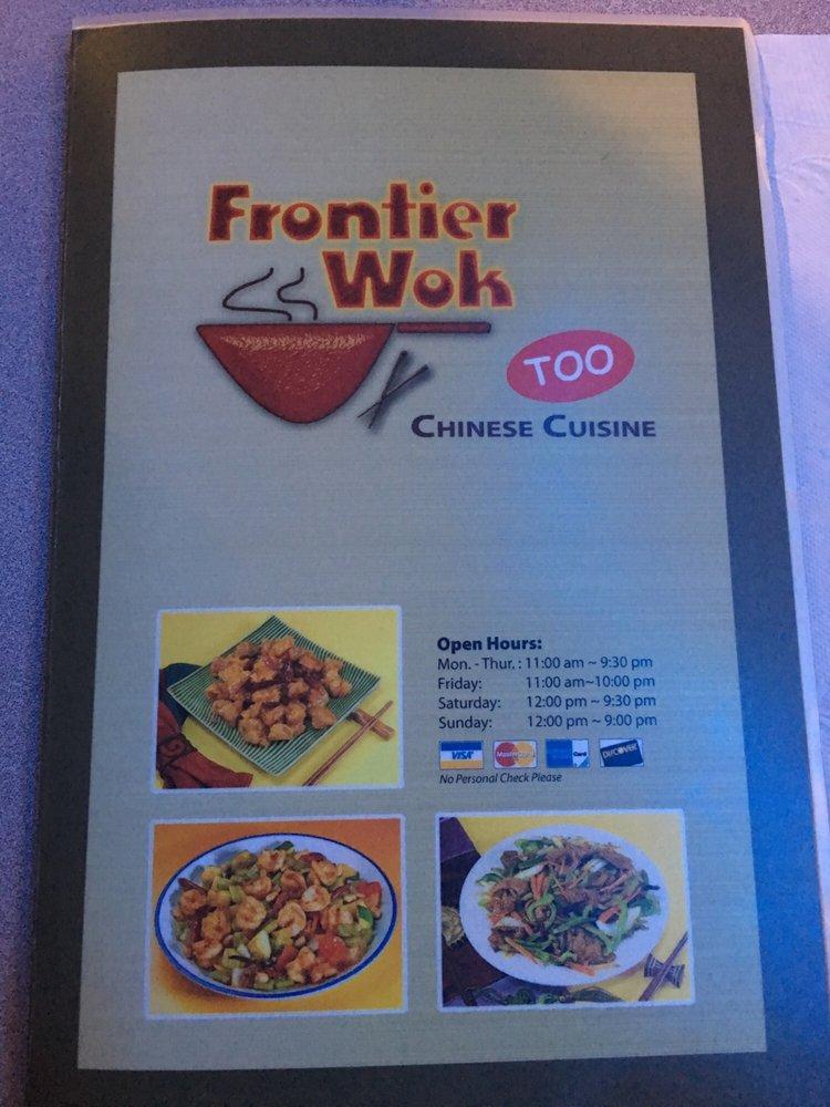Menu at Frontier Wok Too restaurant, Burbank, W Olive Ave