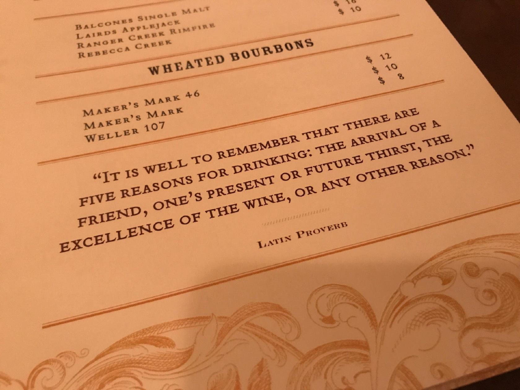 Menu at Bohanan's Prime Steaks and Seafood pub & bar, San Antonio