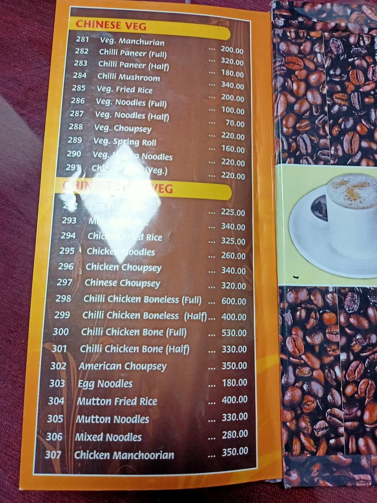 Menu At Indian Coffee House Jabalpur 52C6 V9X