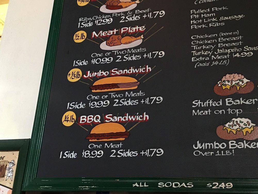 Menu at Joe's Real BBQ, Gilbert, 301 N Gilbert Rd bldg 2