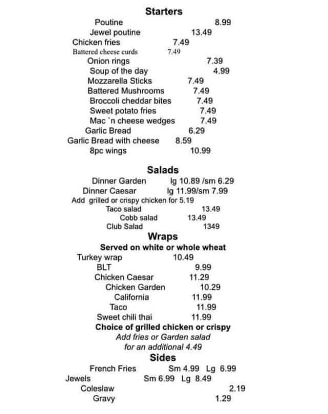 Menu at Country Corner Eatery restaurant, Durham
