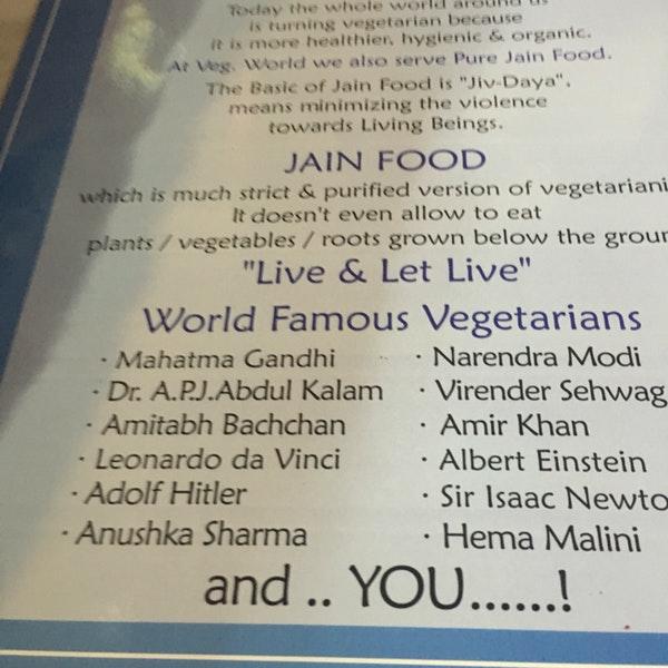 Menu at Veg World Restaurant LLC., Dubai, Meena Bazar