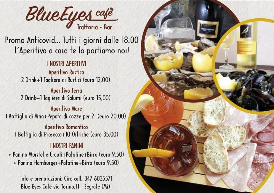 Menu at Blue Eyes Cafè restaurant, Segrate