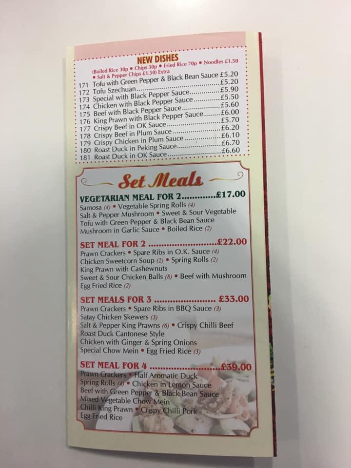 Menu at Canton Kitchen fast food, Bridlington