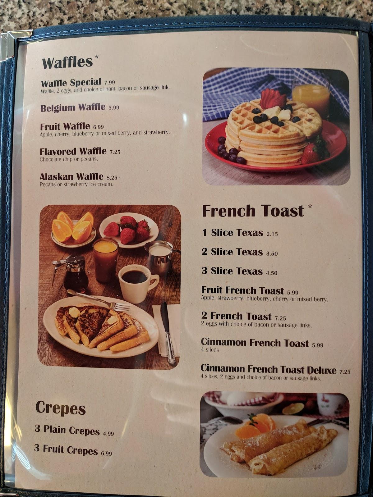 Menu at Pleasant Hill Diner restaurant, Pleasant Hill