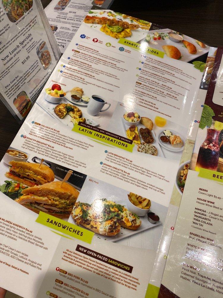 Menu at OBRA Bakery, Long Beach