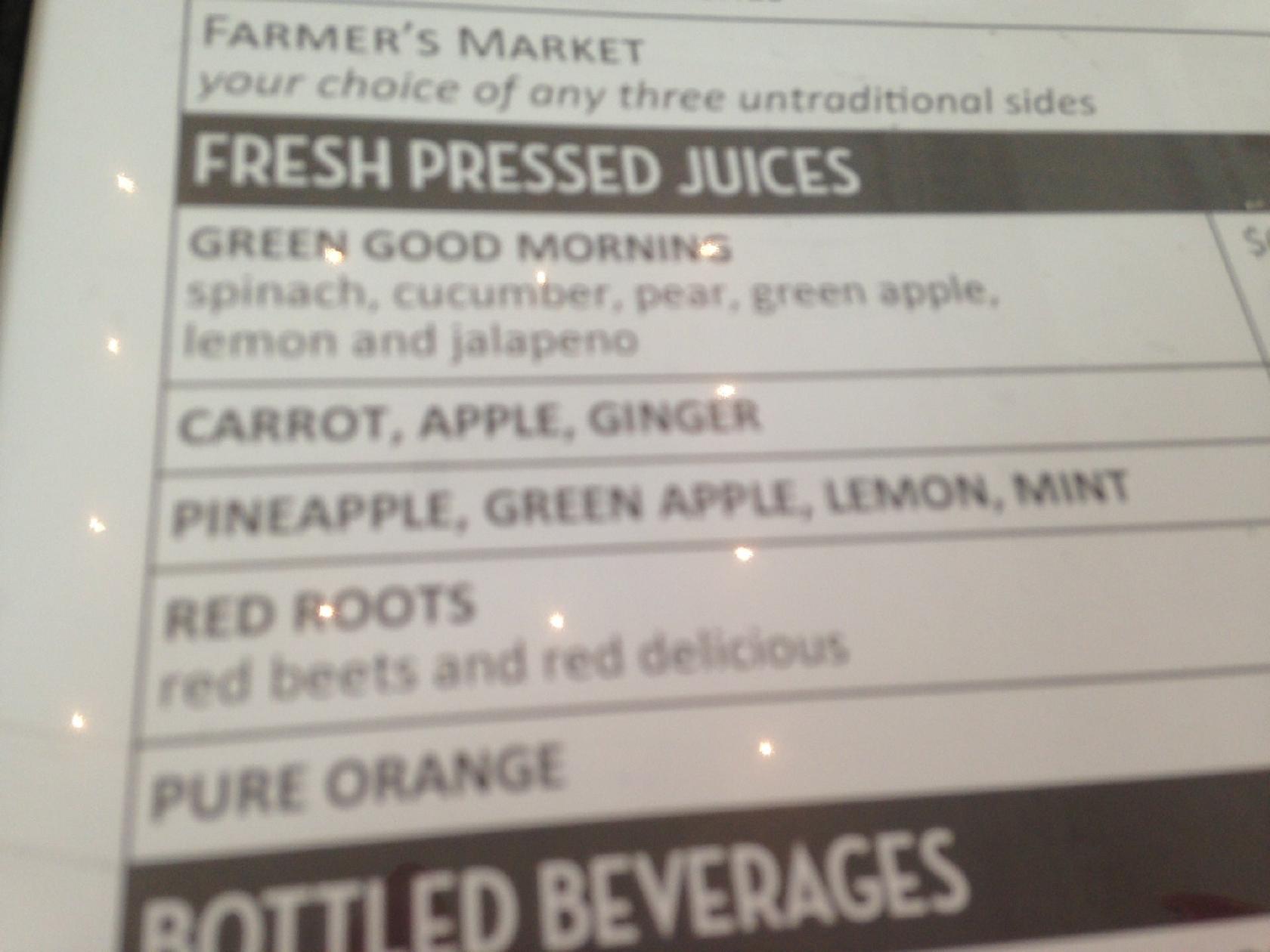 Menu at Kitchen No. 324 restaurant, Oklahoma City, 324 N Robinson Ave