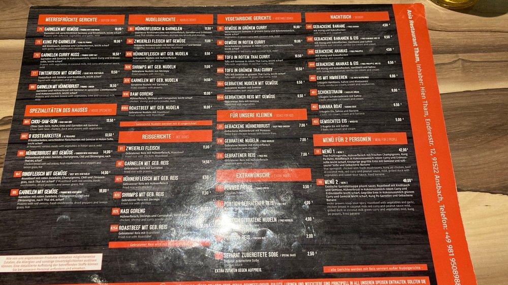 Restaurant Tham Ansbach | Unsere neue Speisekarte – EXIHY
