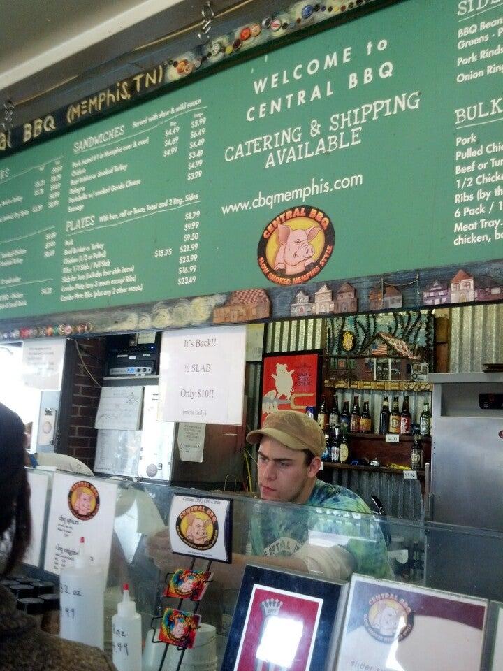 Menu at Central BBQ - Midtown (Food Truck), Memphis, Central Ave