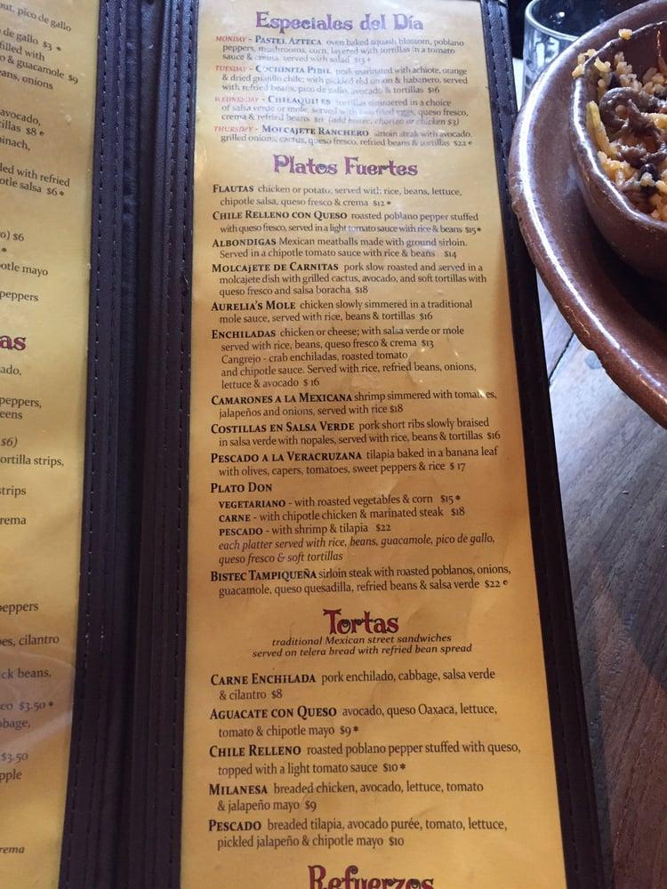 Menu at Chavela's pub & bar, New York City, 736 Franklin Ave
