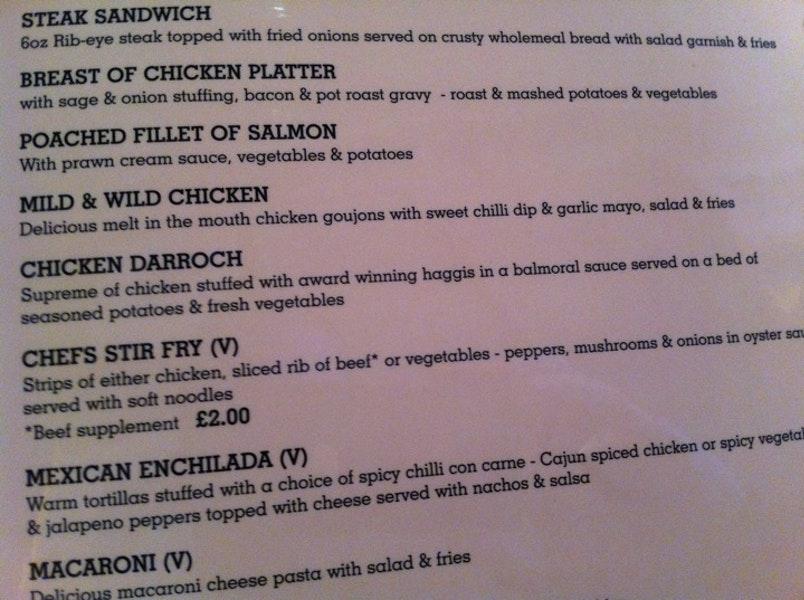 Menu at The Longniddry Inn pub & bar, Longniddry