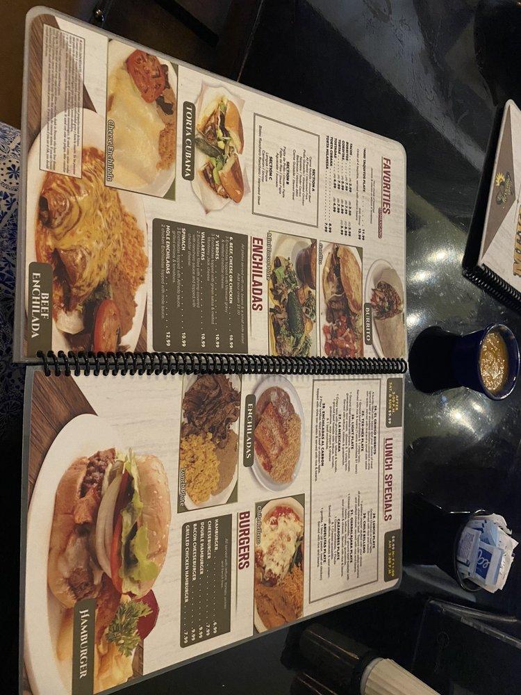 Menu at El Mexicano Grille restaurant, Ennis