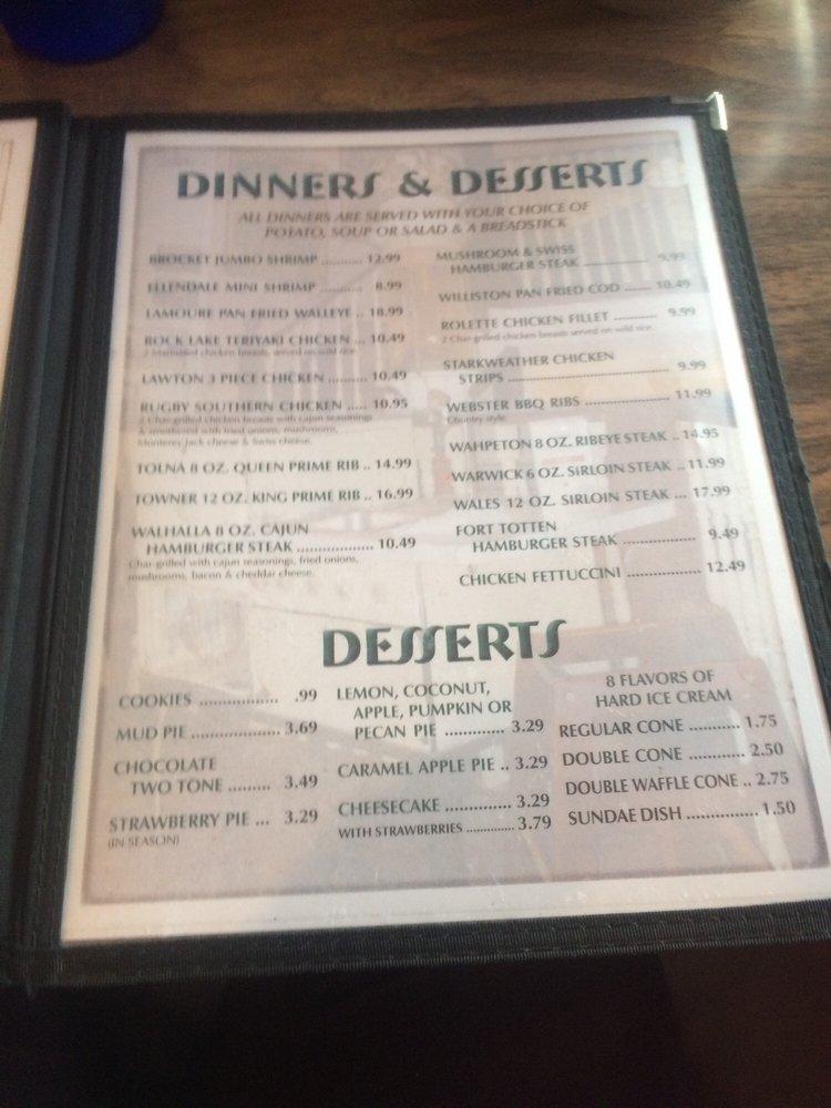 Menu at Old Main Street Cafe, Devils Lake