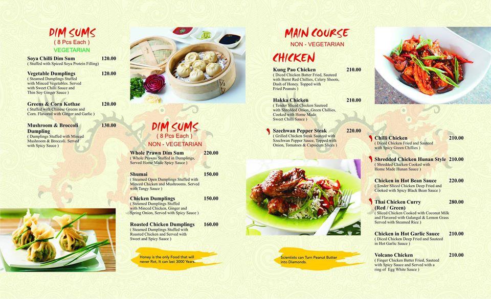 Menu at Tasty China, Chennai